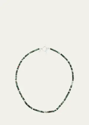JAN LESLIE And Sterling Silver Beaded Necklace