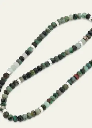 JAN LESLIE And Sterling Silver Beaded Necklace