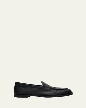 John Lobb Pace Suede Loafers - Black