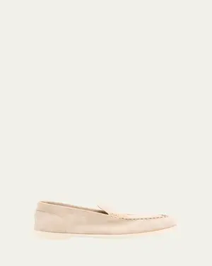 John Lobb Pace Suede Loafers - Sand