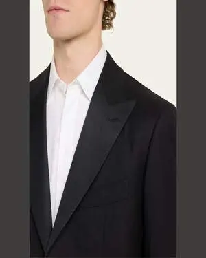 Cesare Attolini 150s Wool Grosgrain Tuxedo