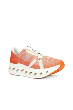 On Cloudeclipse Sneaker In Orange - Flame & Ivory