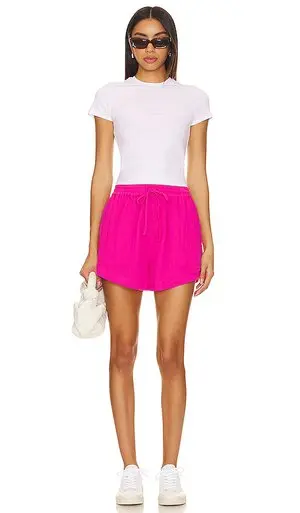 Seafolly Crinkle Short In Fuchsia