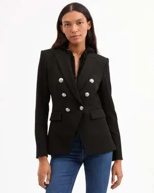 Veronica Beard Miller Dickey Jacket Black/silver