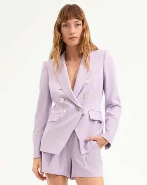 Veronica Beard Miller Dickey Jacket Soft Lilac