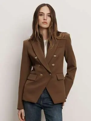 Veronica Beard Miller Dickey Jacket Walnut