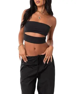 EDIKTED Darcey Cut-out Tube Top - Black