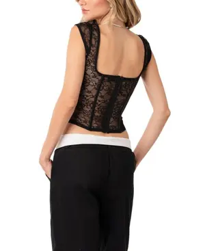 EDIKTED Rita Lace Corset Top