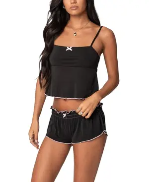 EDIKTED Alice Tank Top - Black