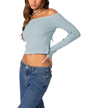 EDIKTED Canary Ribbed Top - Mix