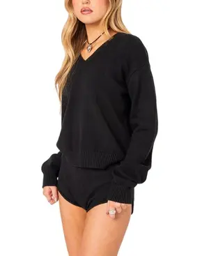 EDIKTED Oversized Sweater - Black
