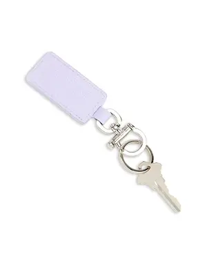 ROYCE NEW YORK Leather Luxe Key Chain Lavender