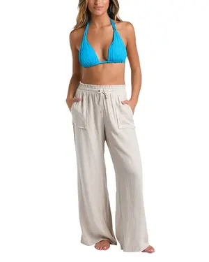 La Blanca Delphine Beach Cover Up Pants - Taupe