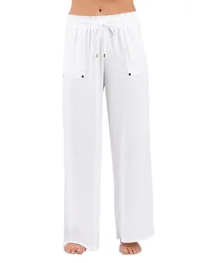 La Blanca Delphine Beach Cover Up Pants - White