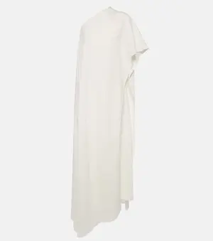 Valentino Garavani Caped Asymmetric Midi Dress