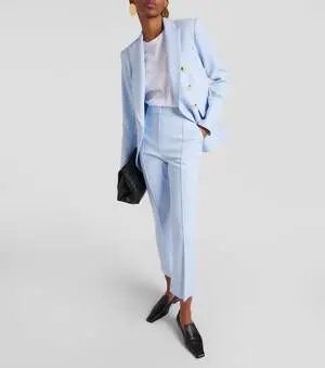 Veronica Beard Tani Cropped Flared Pants