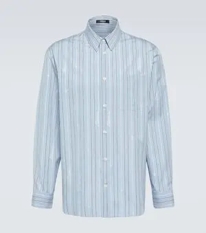 Versace Striped Cotton Poplin Shirt