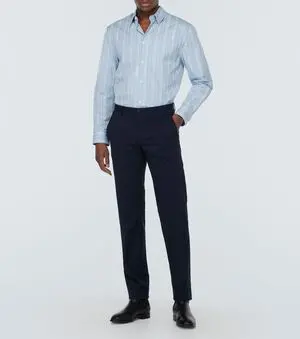 Versace Striped Cotton Poplin Shirt
