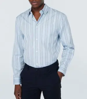 Versace Striped Cotton Poplin Shirt