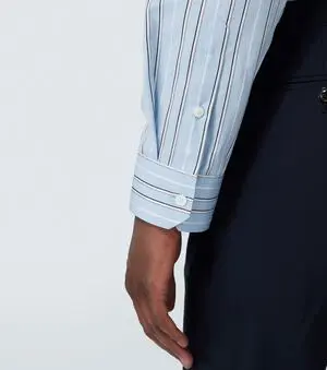 Versace Striped Cotton Poplin Shirt