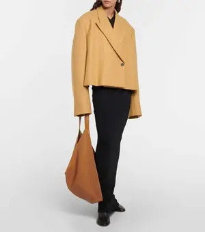 Khaite Raymond Cropped Jacket - Beige