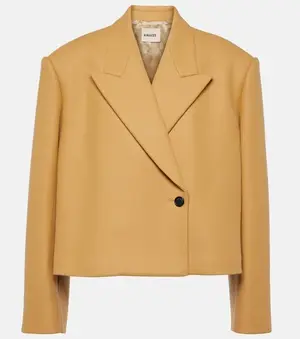 Khaite Raymond Cropped Jacket - Beige