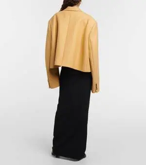 Khaite Raymond Cropped Jacket - Beige