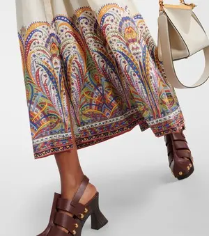 Etro Paisley Cotton Poplin Shirt Dress - Multicoloured
