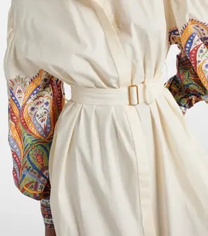 Etro Paisley Cotton Poplin Shirt Dress - Multicoloured