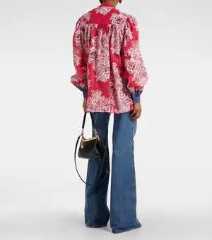 Etro Printed Cotton And Silk Blouse - Multicoloured
