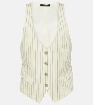 TOM FORD Pinstripe Wool-blend Vest