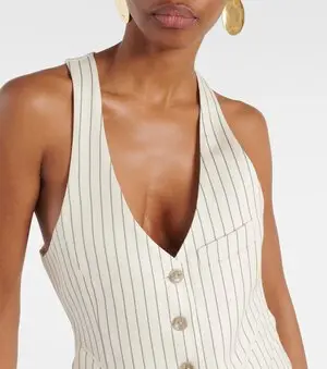 TOM FORD Pinstripe Wool-blend Vest