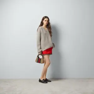 Gucci Wool Skirt With Braided Trim, Size It Ready-to-wear