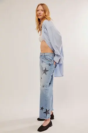 MOTHER The Dodger Ankle Jeans - Light Wash