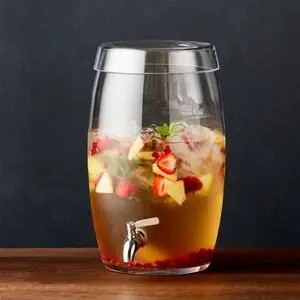 Crate & Barrel Marin 2.7-gallon Glass Drink Dispenser - Clear