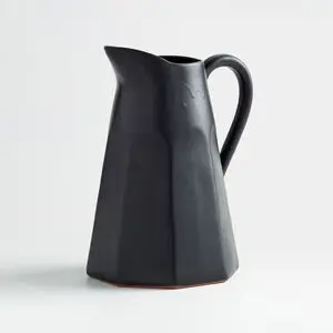 Crate & Barrel Stevey Pitcher By Leanne Ford - Black