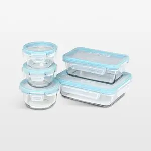 Crate & Barrel Anchor Hocking Truelock Locking Lid Food Storage Set