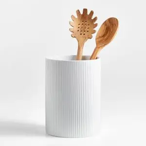 Crate & Barrel Hanno Ceramic Utensil Holder - N/a