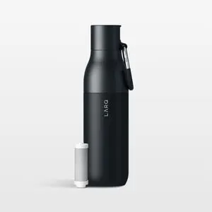 Crate & Barrel Larq Obsidian 25-oz. Filtered Water Bottle - Black