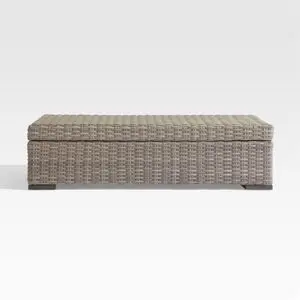 Crate & Barrel Abaco Resin Wicker Storage Chest