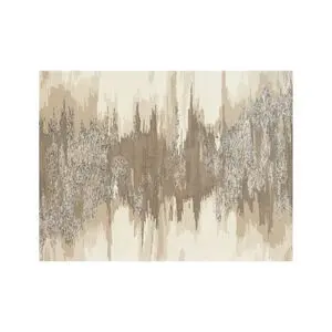 Crate & Barrel Birch Neutral Wool-blend Abstract Area Rug - Multicolor