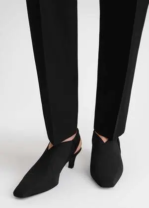 TOTEME The Mid Heel Elastic Slingback