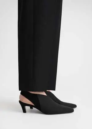 TOTEME The Mid Heel Elastic Slingback