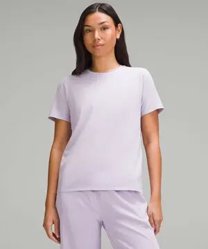 Lululemon Organic Cotton Crewneck T-Shirt Lilac Ether