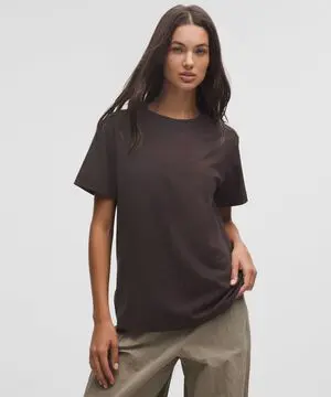 Lululemon Organic Cotton Crewneck T-Shirt Sequoia