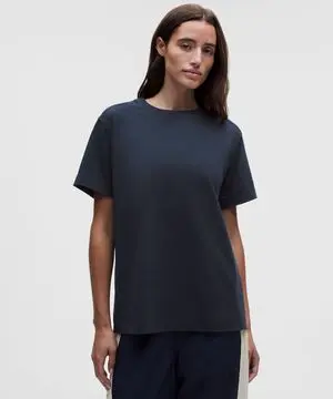 Lululemon Organic Cotton Crewneck T-shirt - True Navy