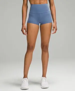 Lululemon Wunder Train High-Rise Short 2 Oasis Blue