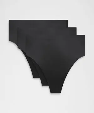 Lululemon Wundermost Ultra-soft Nulu High-waist Thong Underwear - Black