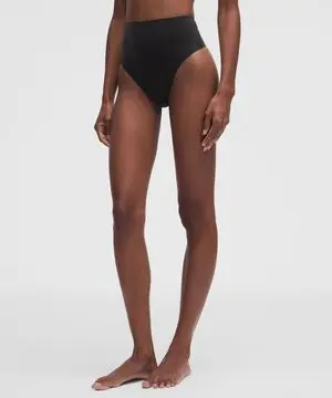 Lululemon Wundermost Ultra-soft Nulu High-waist Thong Underwear - Black