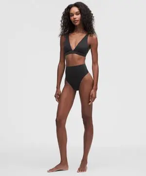 Lululemon Wundermost Ultra-soft Nulu High-waist Thong Underwear - Black